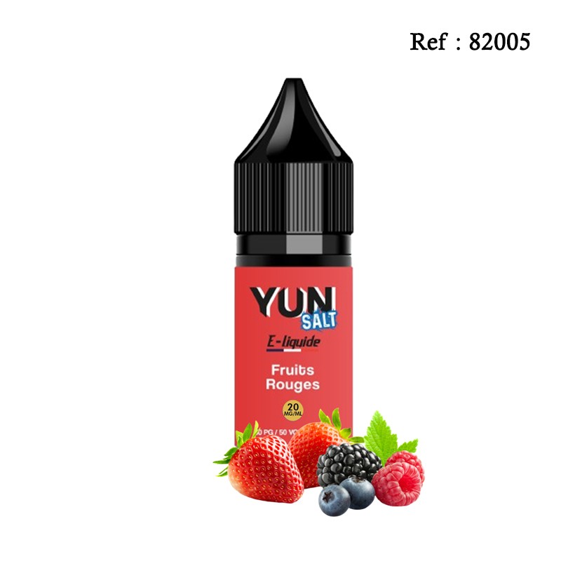 E-liquide YUN Salt Fruits rouges 10mL – TABAC STORE